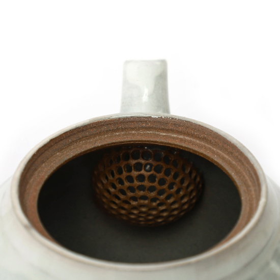 Véritable théière japonaise avec anse latérale, moulée à la main à ...